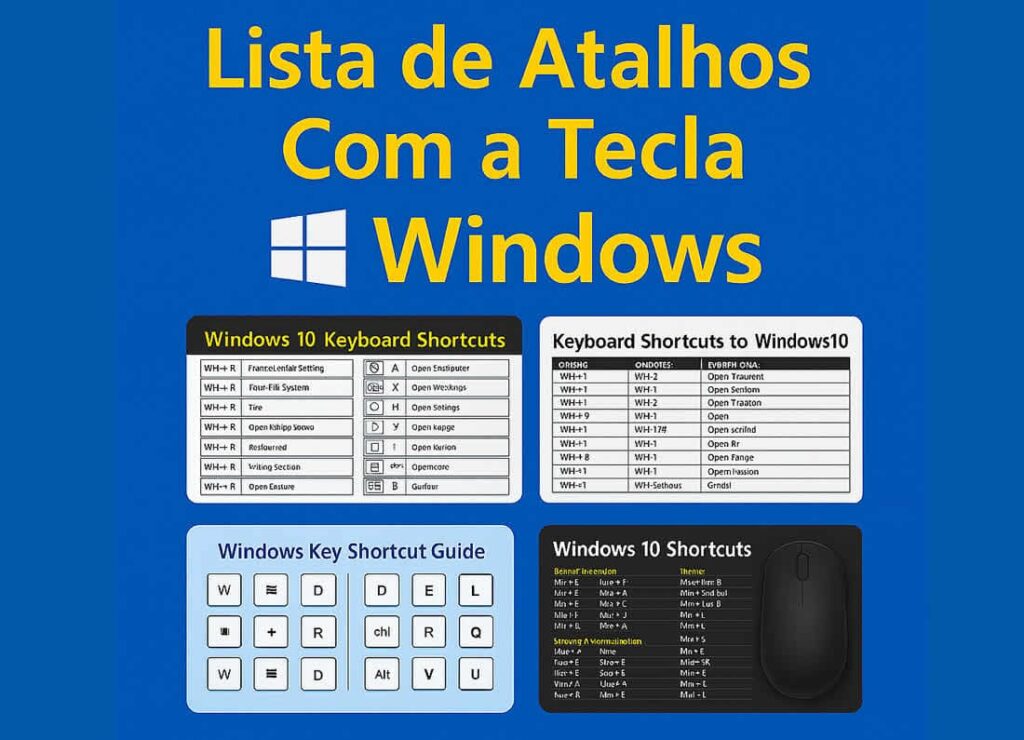 💻 Lista de Atalhos Com a Tecla Windows 🚀