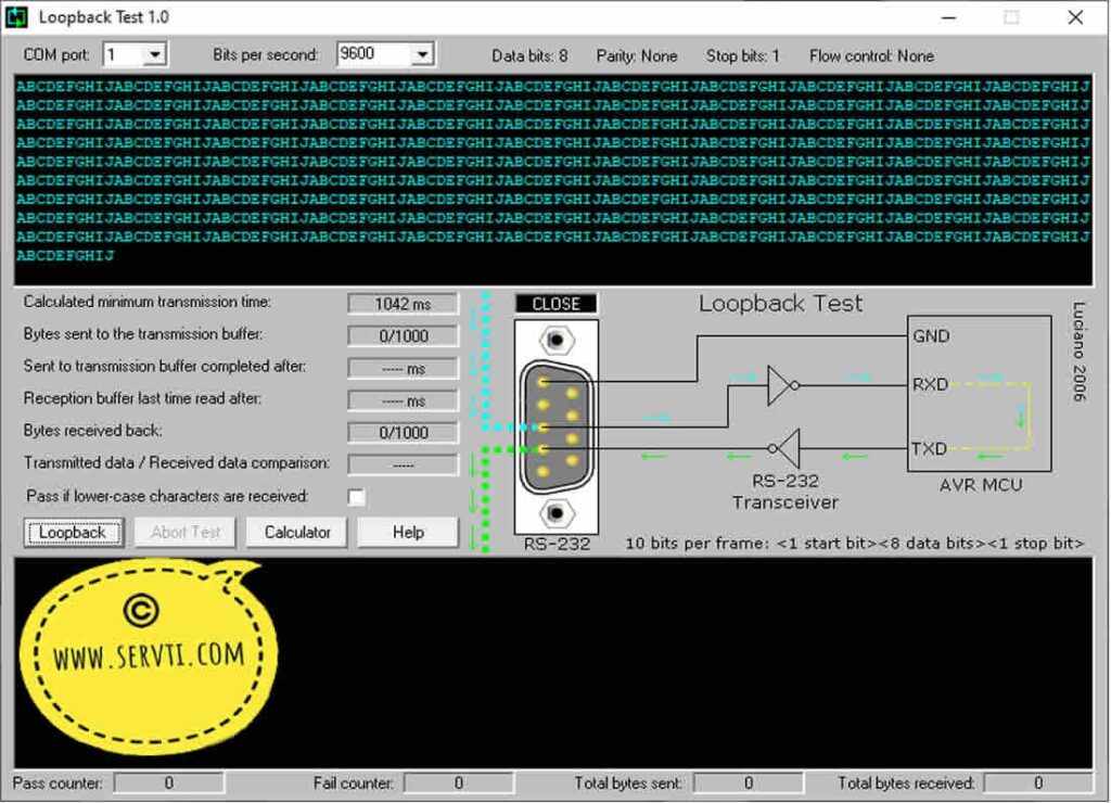 Download do Software de Teste Para RS232 Loopback - Blog Servti
