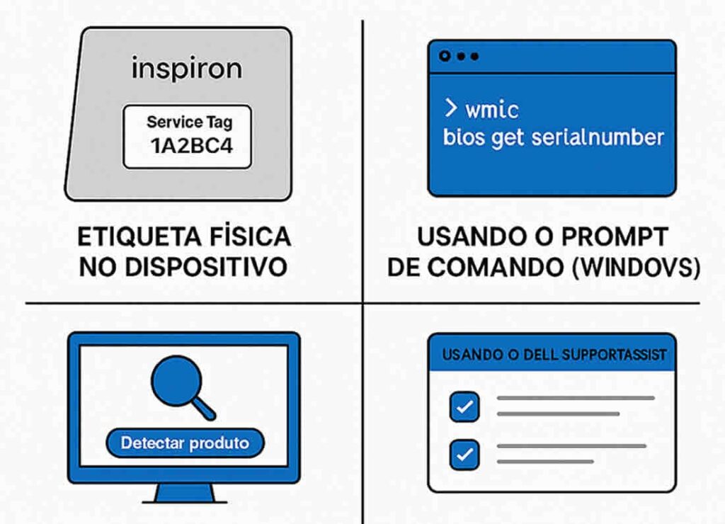 Como Descobrir a Service Tag de Computadores Dell - Blog Servti